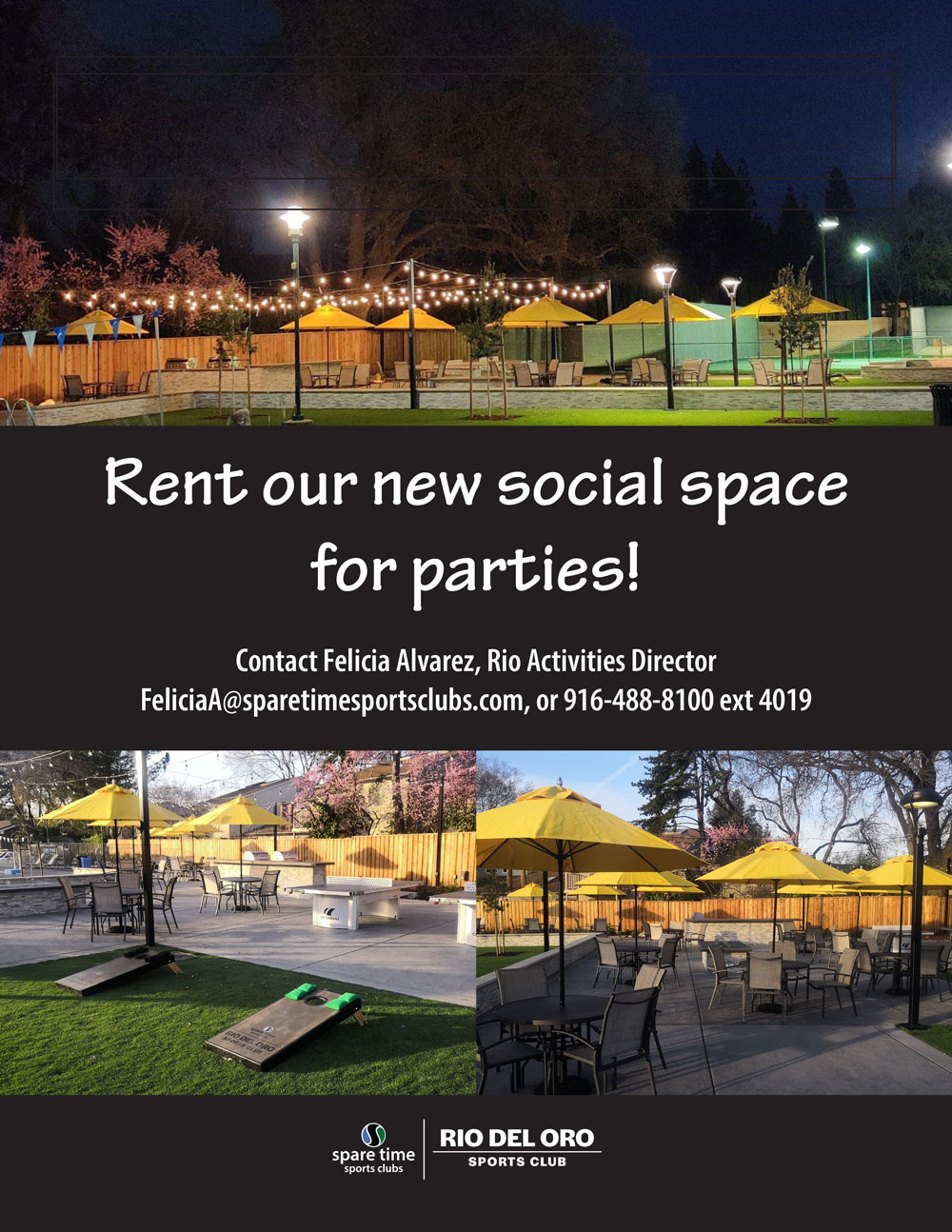 Rio Del Oro Social | Greater Sacramento Region and Contra Costa County | Spare Time Sports Clubs