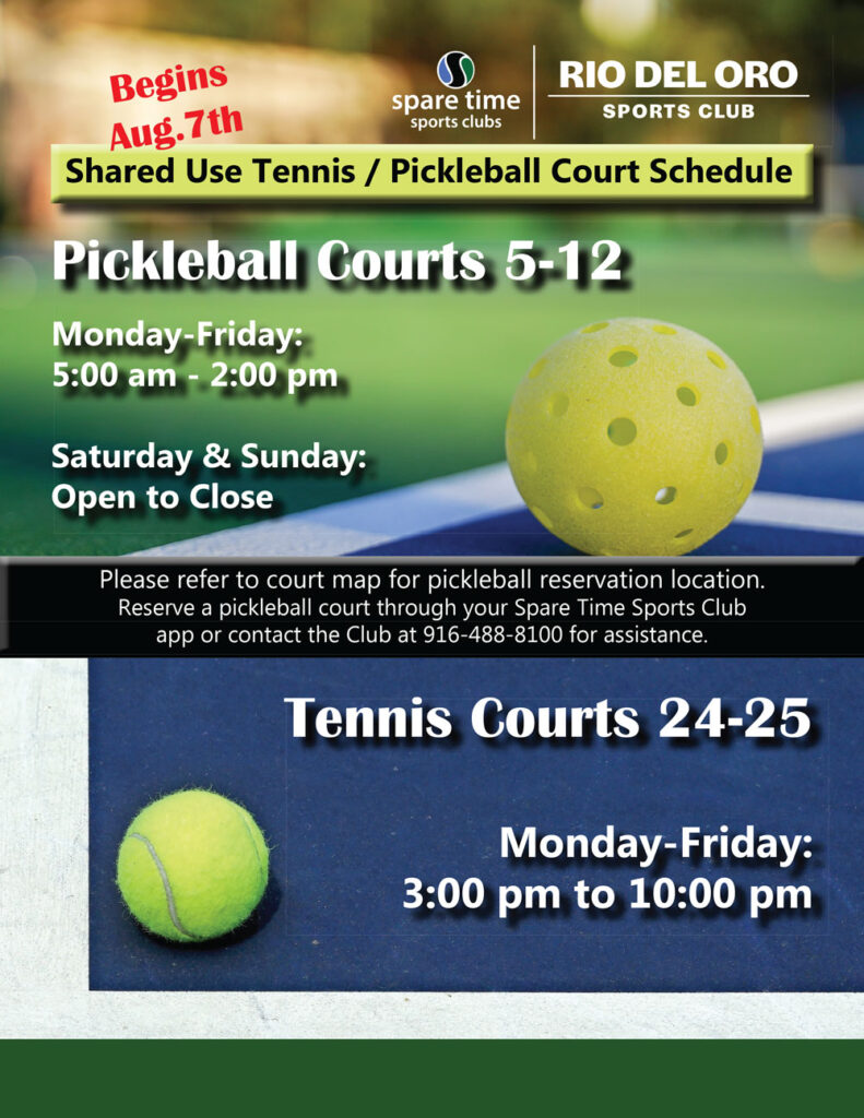 Rio Del Oro Tennis | Greater Sacramento Region and Contra Costa County | Spare Time Sports Clubs