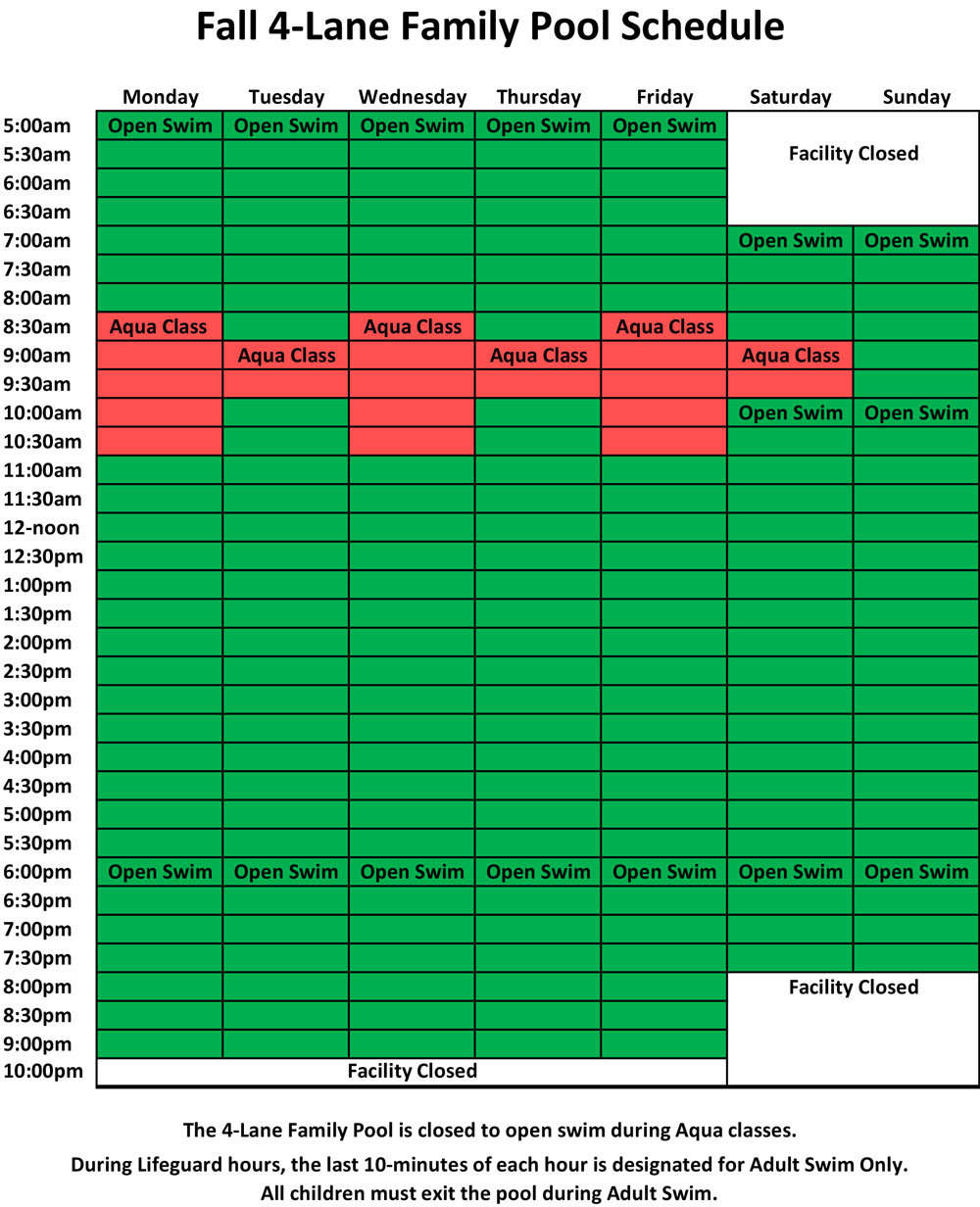 El Dorado Hills Class Schedule Pool | Greater Sacramento Region and ...