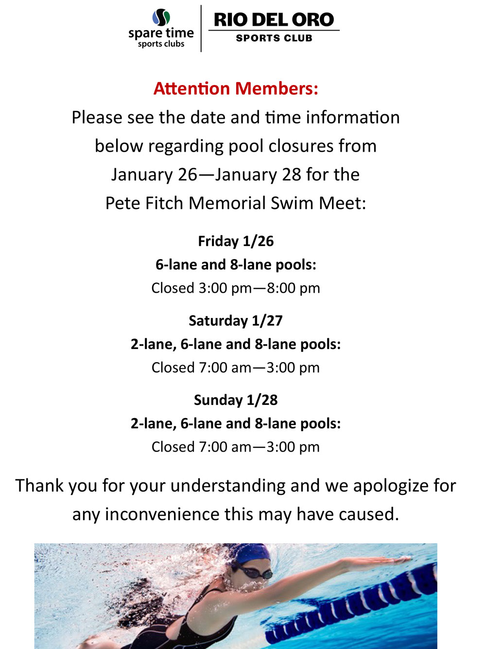 Rio Del Oro Swimming | Greater Sacramento Region and Contra Costa County | Spare Time Sports Clubs