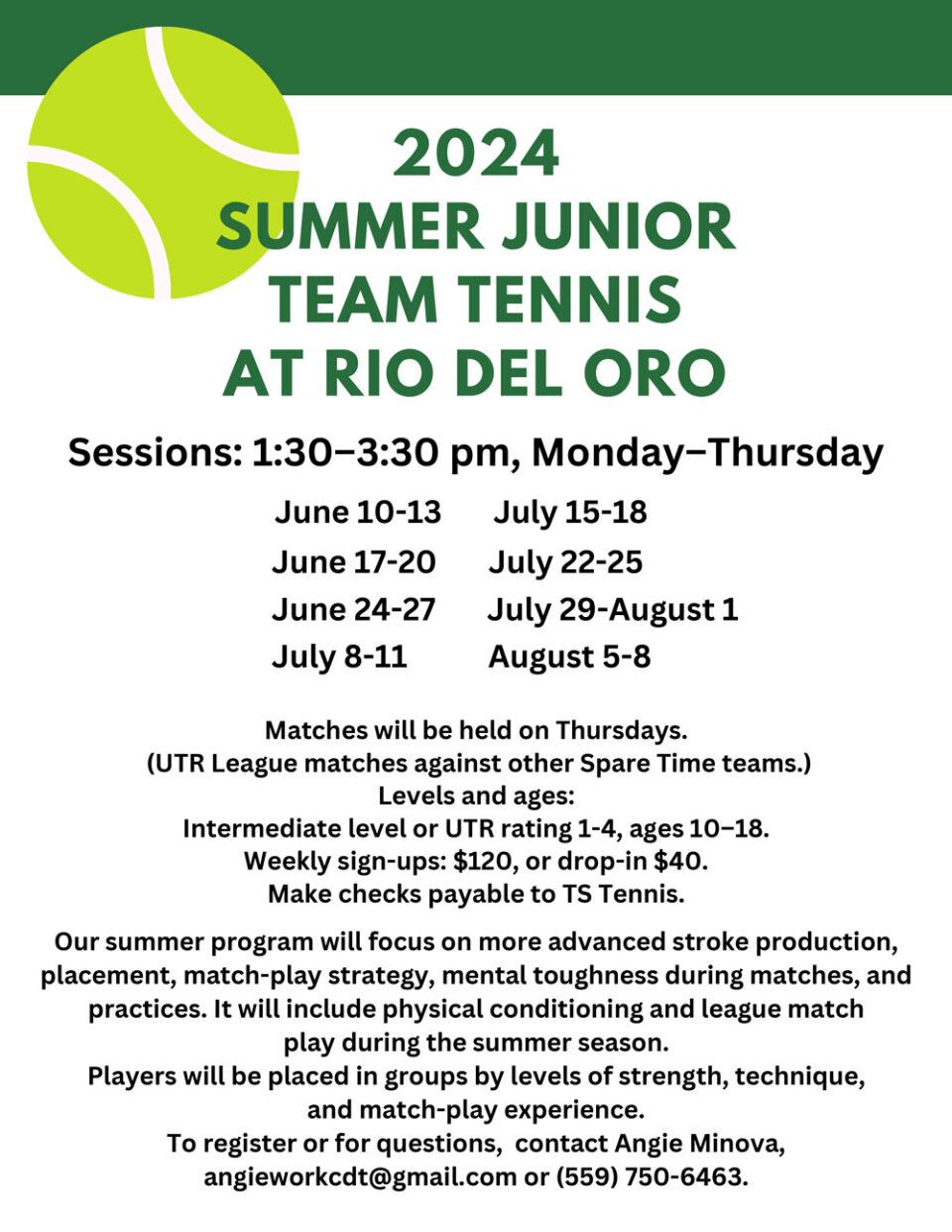 Rio Del Oro Tennis | Greater Sacramento Region and Contra Costa County | Spare Time Sports Clubs