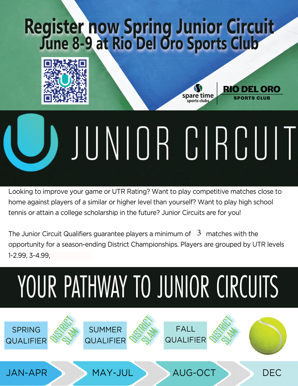 Rio Del Oro Tennis | Greater Sacramento Region and Contra Costa County | Spare Time Sports Clubs