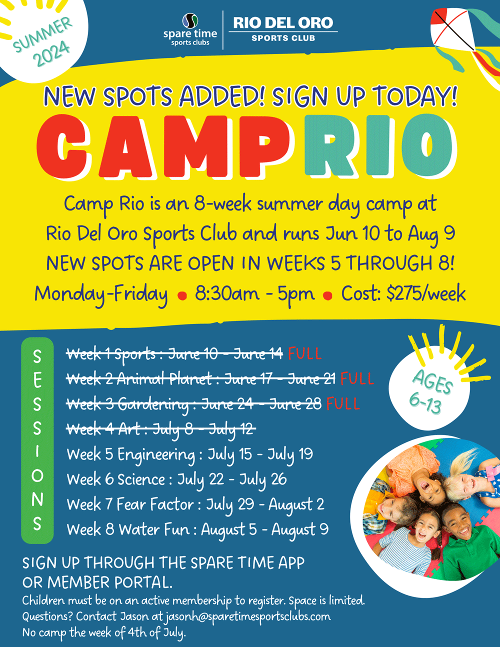 Rio Del Oro Youth | Greater Sacramento Region and Contra Costa County | Spare Time Sports Clubs