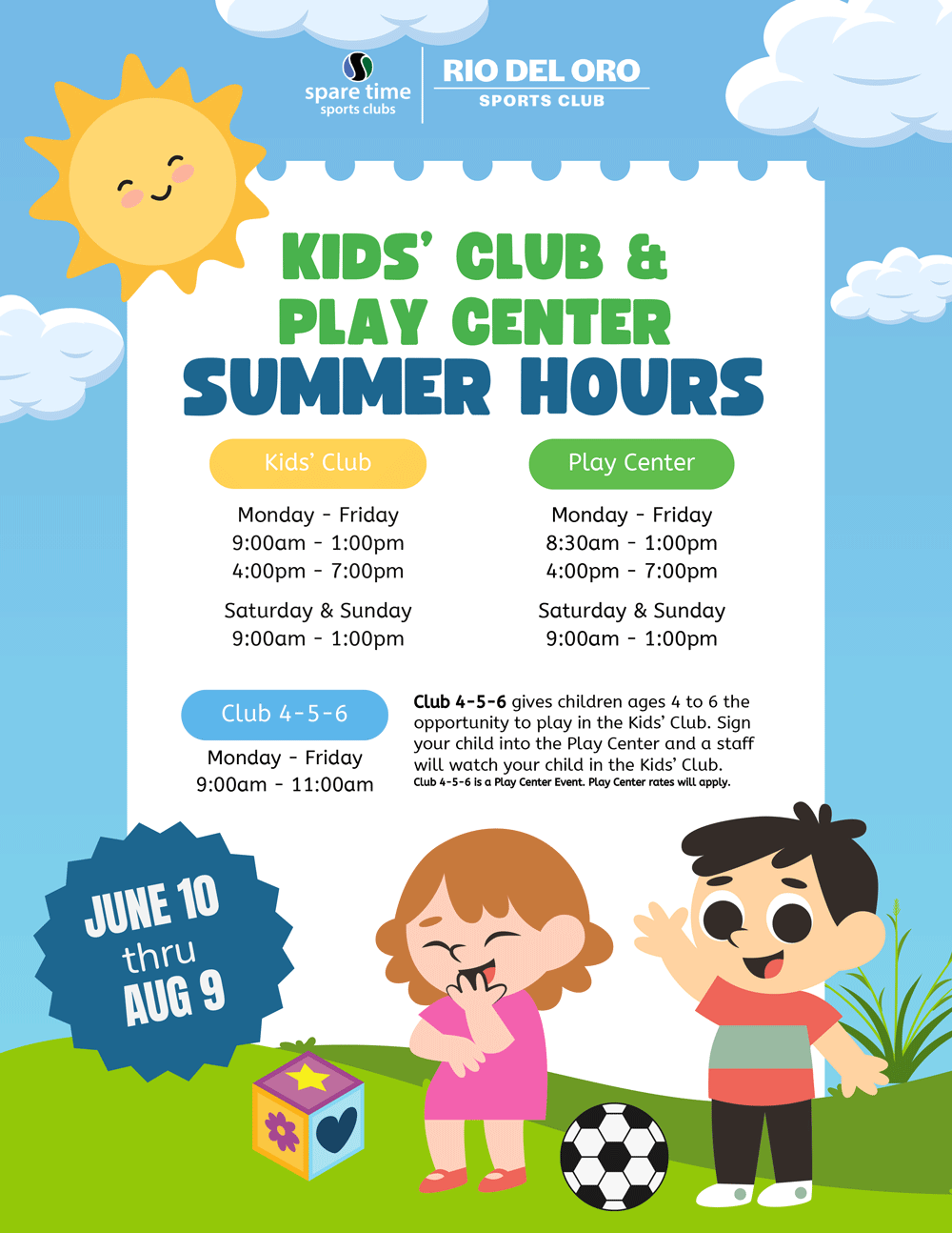 Rio Del Oro Youth | Greater Sacramento Region and Contra Costa County | Spare Time Sports Clubs